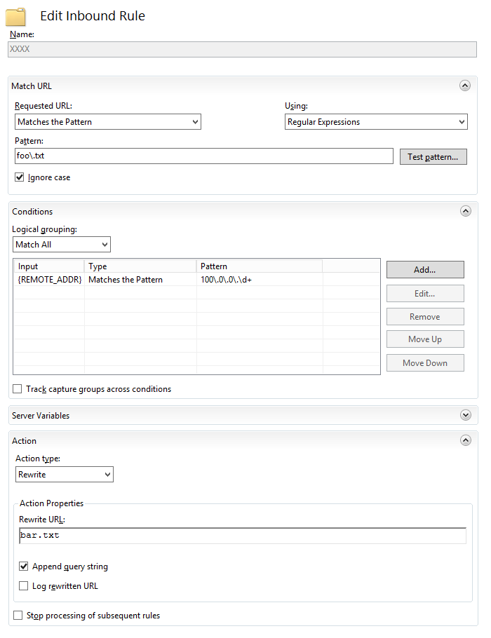 Pete Hinchley: Configure an IIS Rewrite Rule using PowerShell Pete Hinchley: Configure an IIS Rewrite Rule using PowerShell